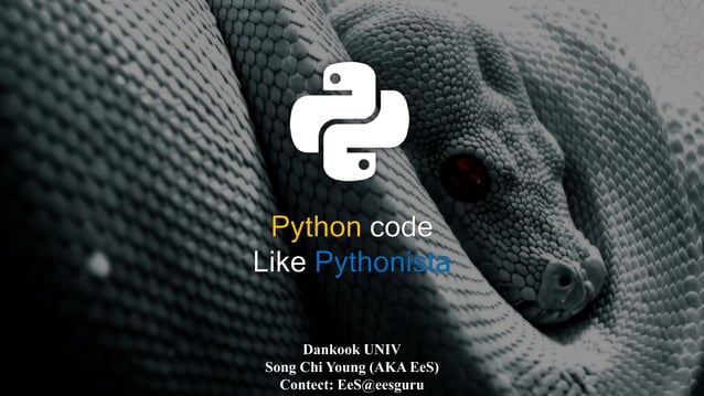 Code Like Pythonista | PPT