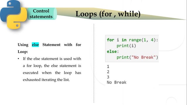 Python Programming Jntuk Unit 2 Lecture 6 And 7 Conditional And Control Statements Ppt