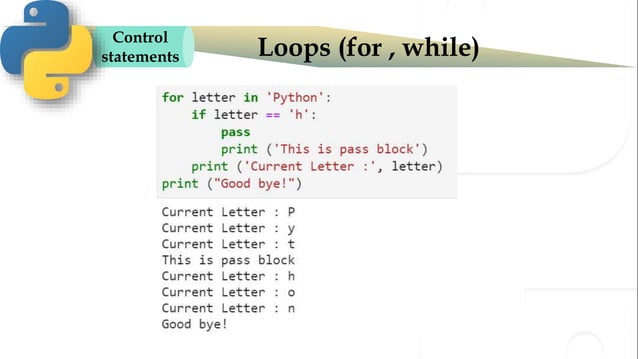 Python Programming Jntuk Unit 2 Lecture 6 And 7 Conditional And Control Statements Ppt