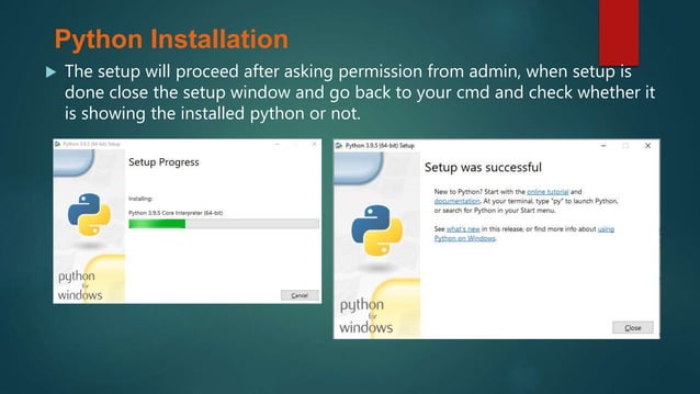 Python & jupyter notebook installation | PPTX