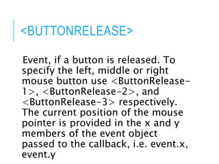 Python keyboard and mouse events | PPT