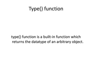Python lab basics | PPT