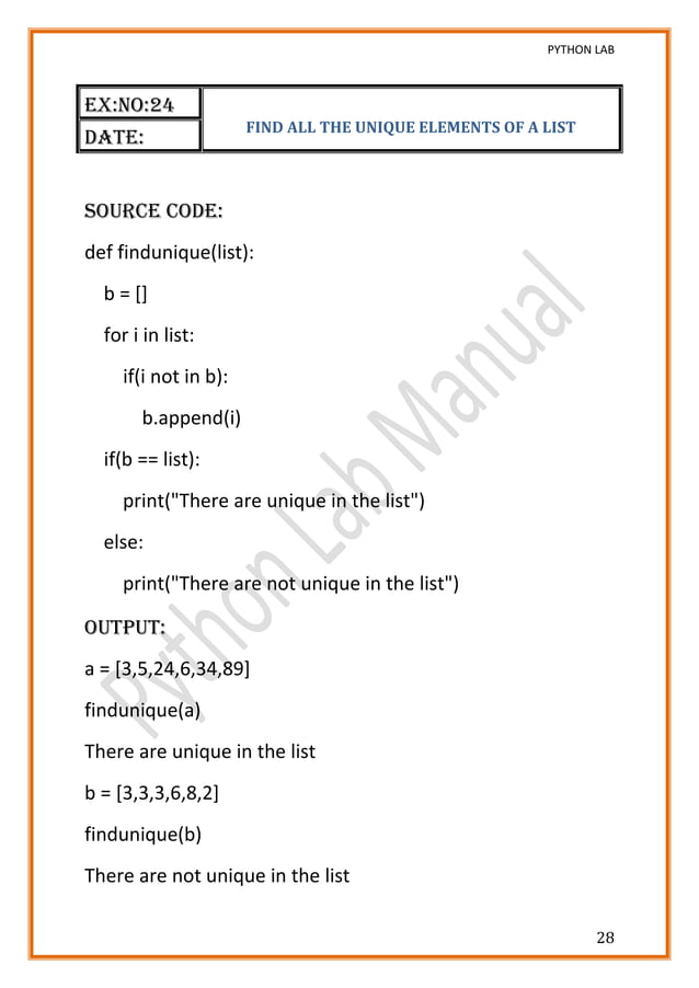 Python Lab Manual | PDF | Programming Languages | Computing