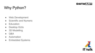 IT talk "Python language evolution" | PPT