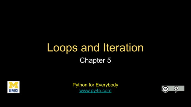 Pythonlearn-05-Iterations Lecture Python | PPT