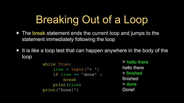 Pythonlearn-05-Iterations Lecture Python | PPT