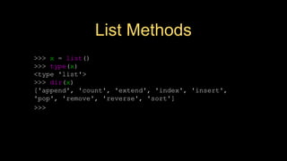 Pythonlearn-08-Lists.pptx | Programming Languages | Computing