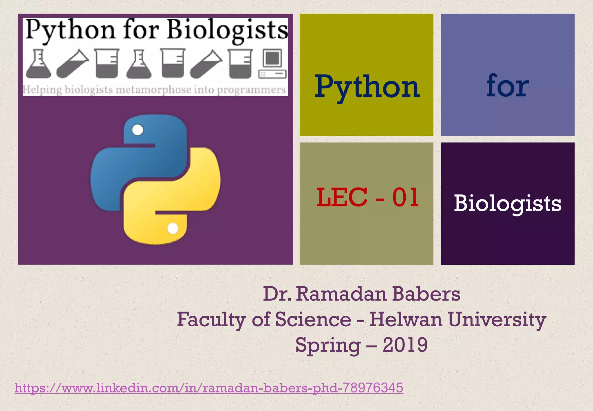 Python lec 1001_for_biologists | PPT