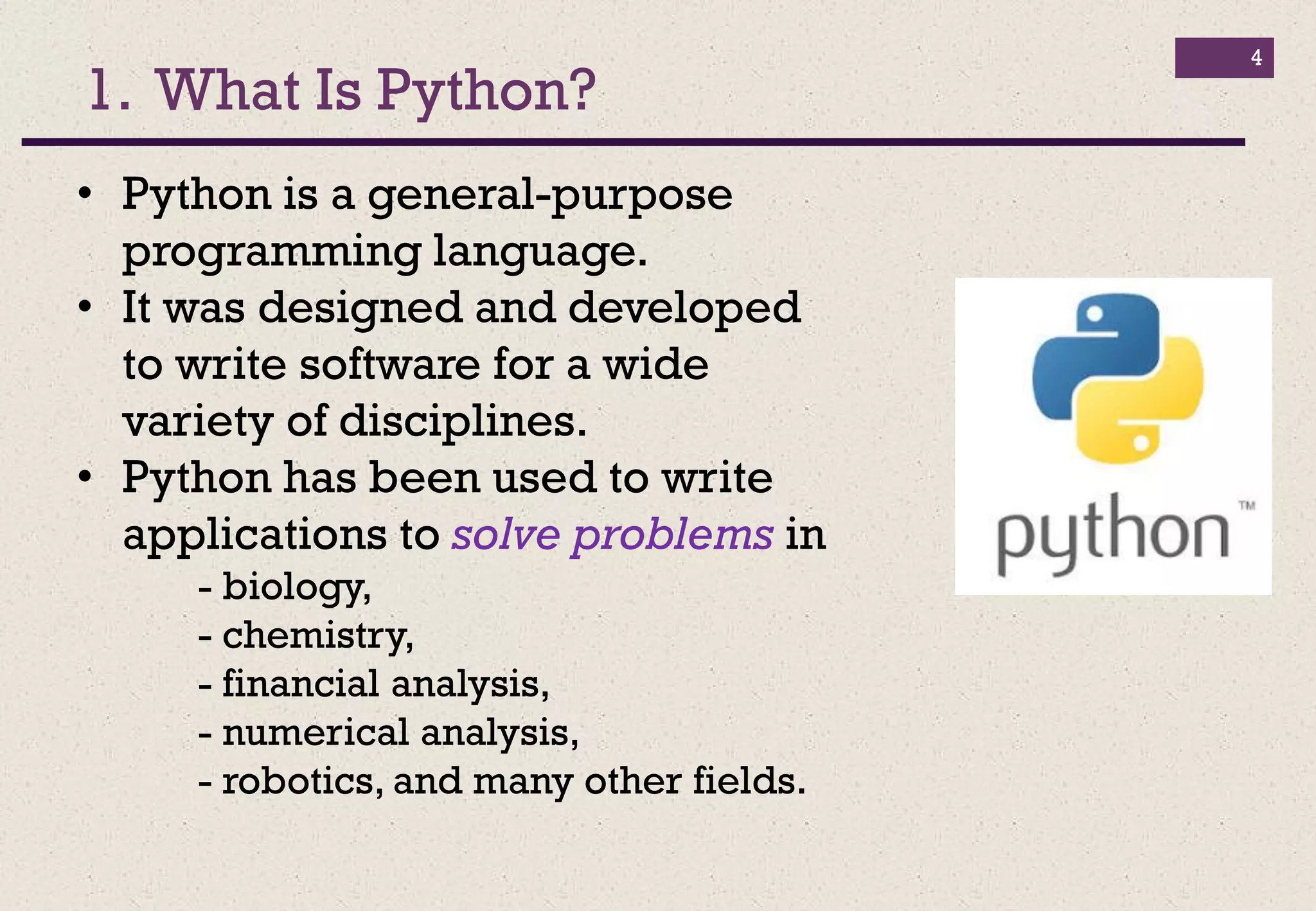 Python lec 1002_for_biologists | PDF