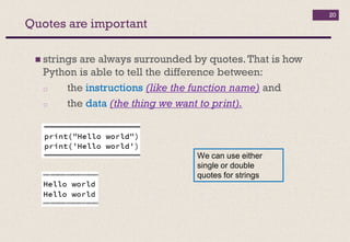 Python lec 1002_for_biologists | PDF