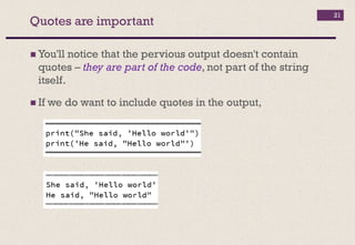 Python lec 1002_for_biologists | PDF