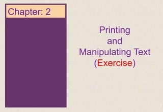 Python lec 1004_ch02_excercies | PPT