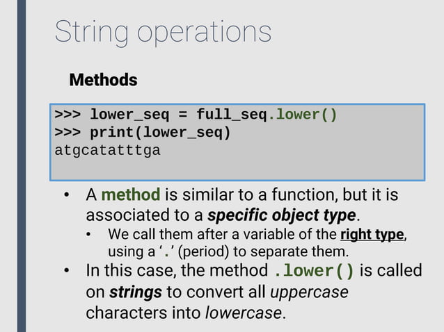 Introduction to Python for Bioinformatics | PDF