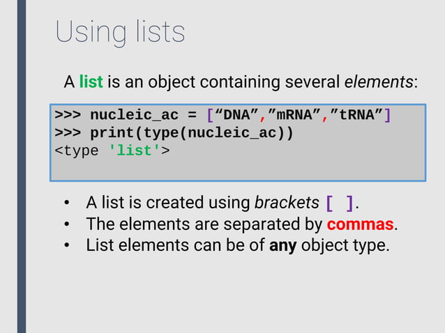 Introduction to Python for Bioinformatics | PDF