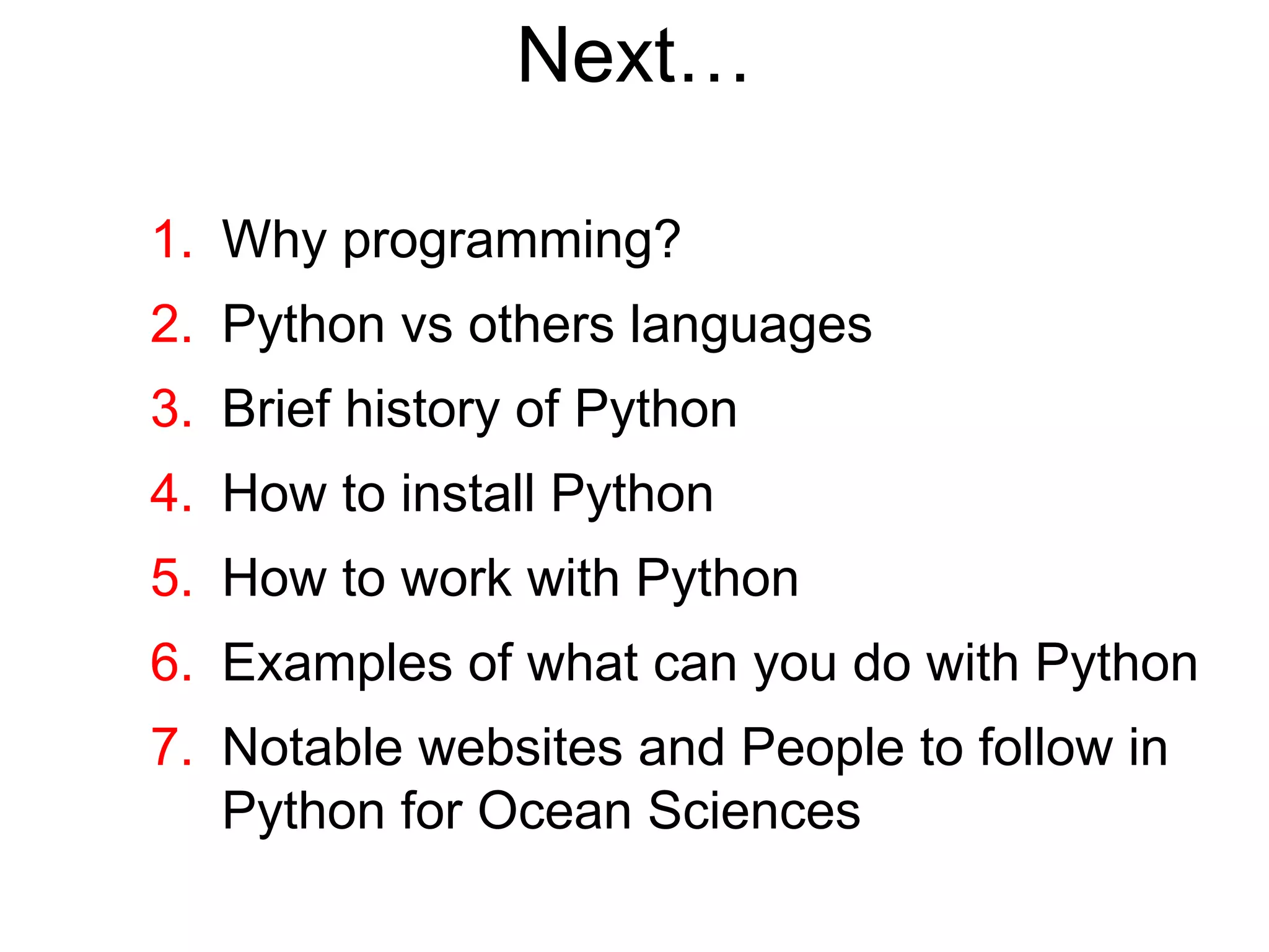 Python for Ocean Science | PDF