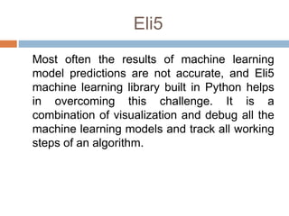 Python libraries | PPTX