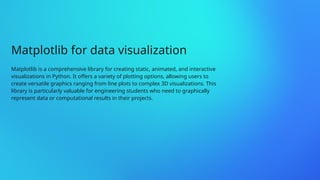 Intoduction to Python Libraries in detail.pptx