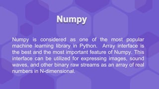 Python Libraries and Modules | PPTX