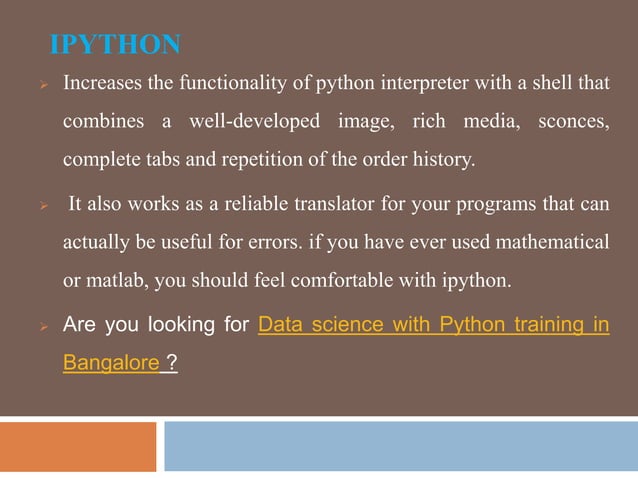 Python libraries for data science | PPTX | Programming Languages ...