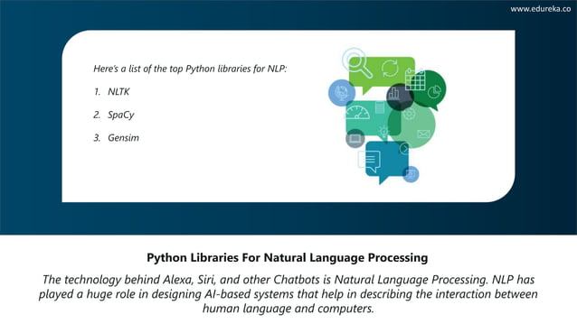Best Python Libraries For Data Science And Machine Learning Edureka Pdf