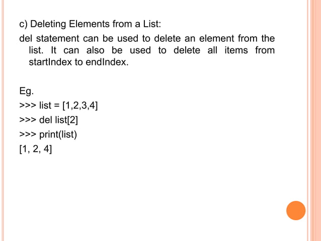 Python list | PPT