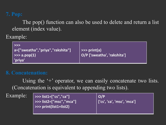 Python List.ppt | Programming Languages | Computing