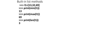 Python list concept | PPTX