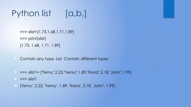 pythonlist_arrays_and some practice problems | PPT
