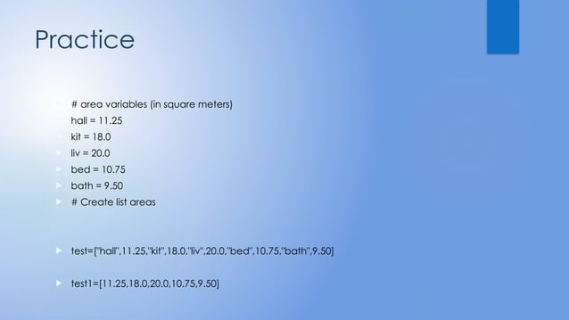 pythonlist_arrays_and some practice problems | PPT | Free Download