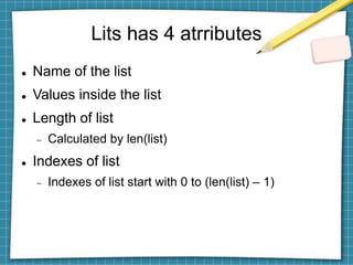 Python list functions | PPT