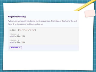 Python list functions | PPT