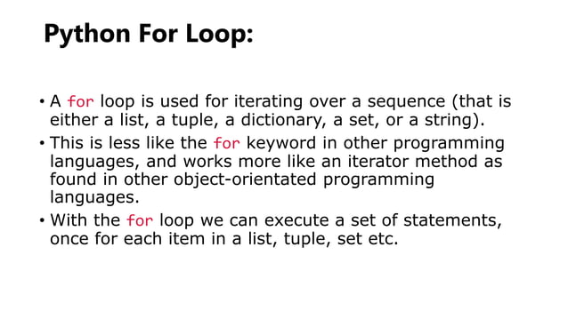 Pythonloopspptxpython Loopspython Loopspython Loopspython Loopspython Loopspython Loopspython