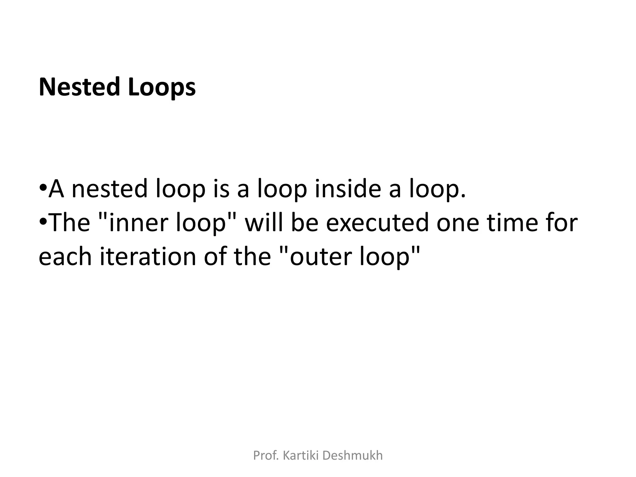 Python for and while Loops with basic Examples | PPTX