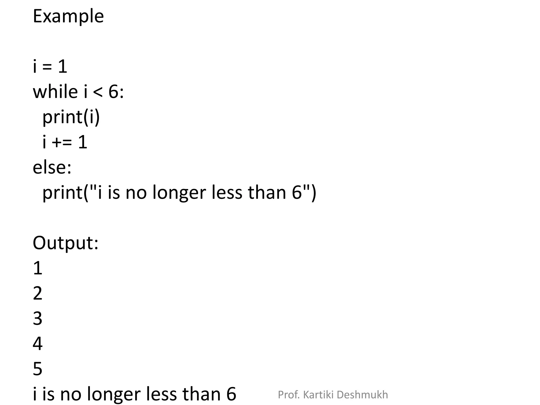 Python for and while Loops with basic Examples | PPTX