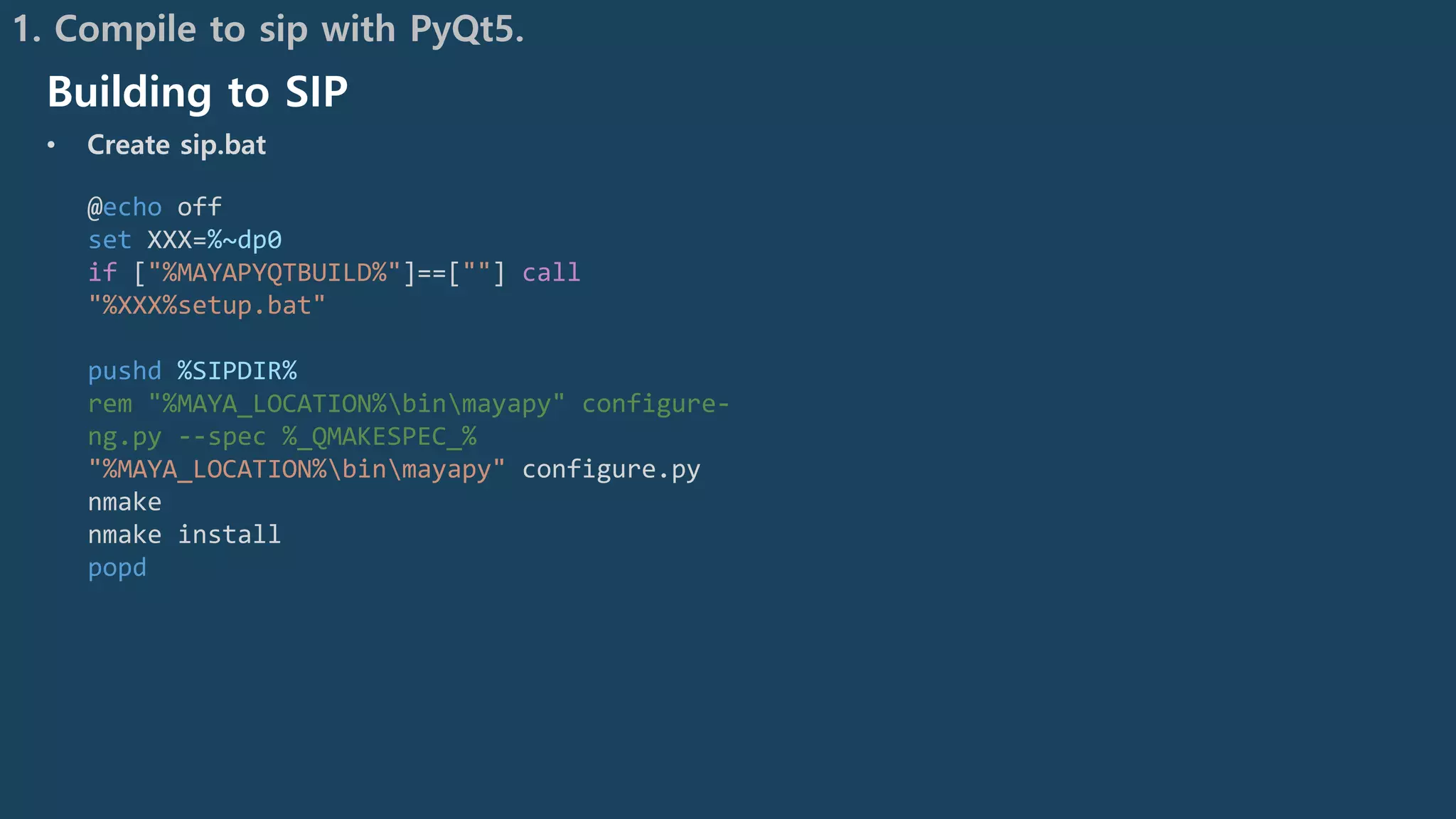 Python maya 2018 setup note | PPT
