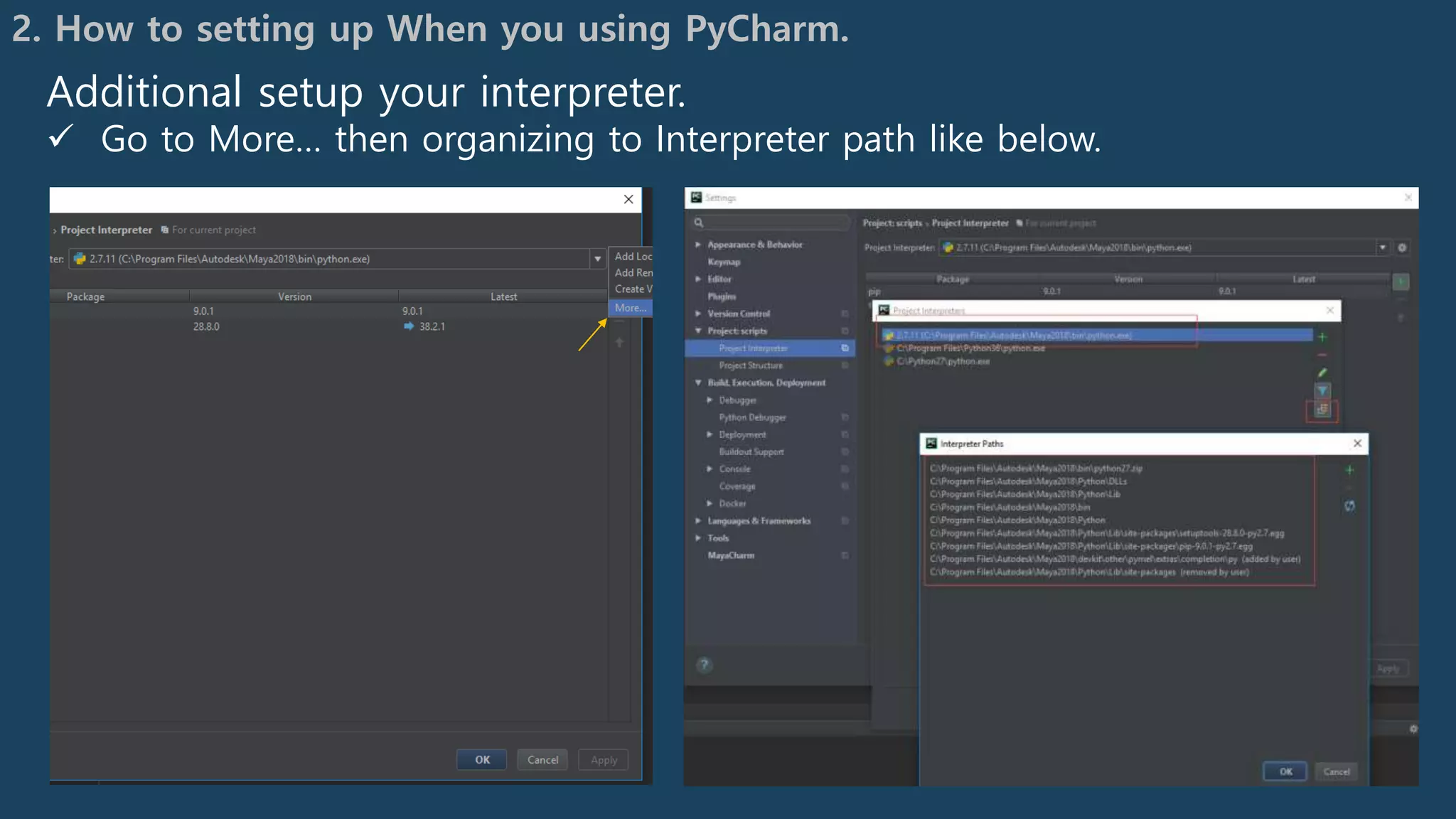 Python maya 2018 setup note | PPT