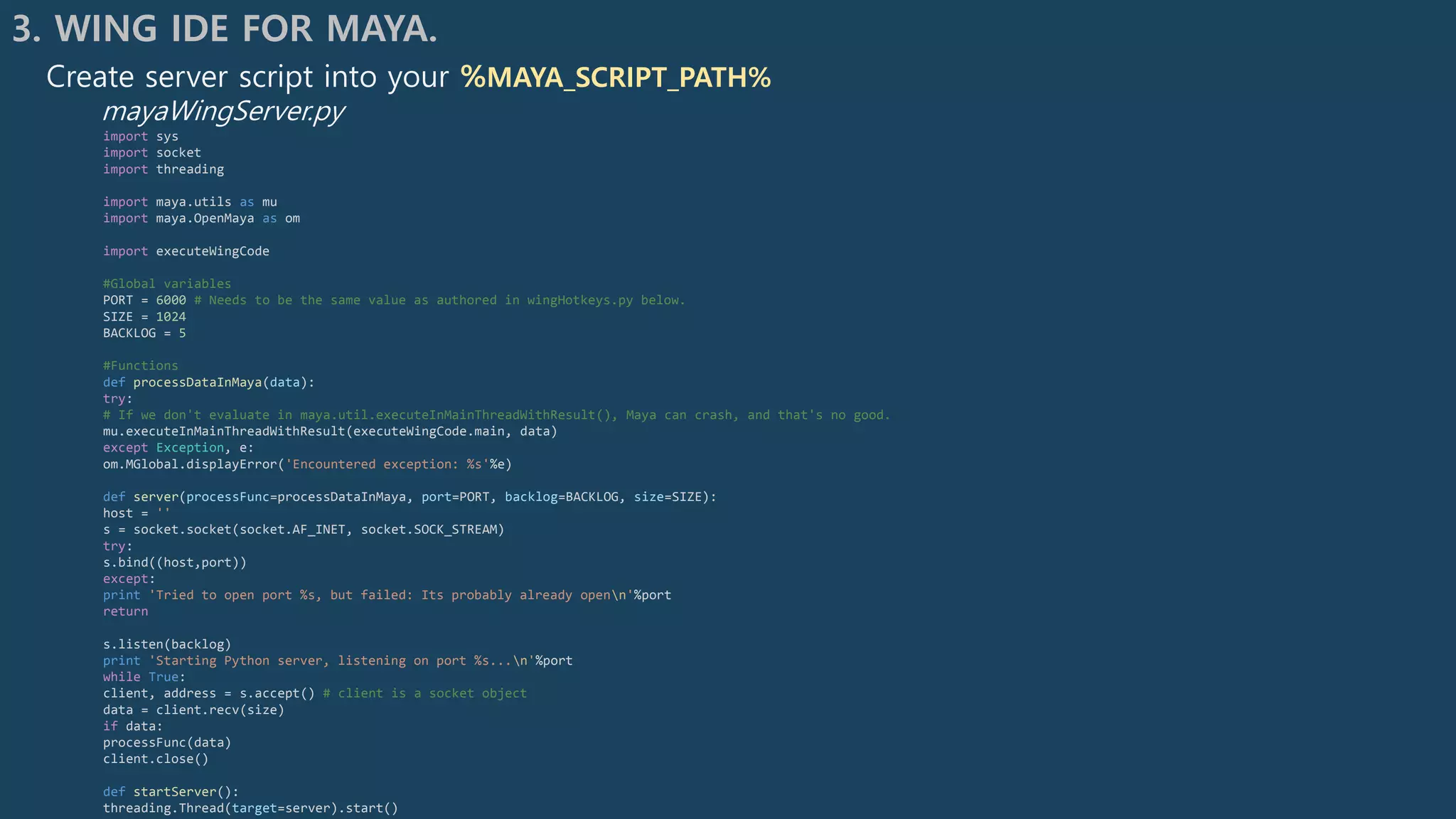 Python maya 2018 setup note | PPT