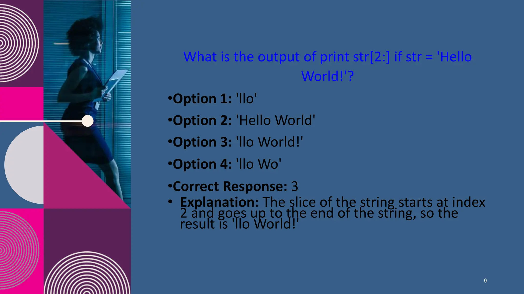 Python Mcq Questions Excel Your Python Knowledge Pptx Programming Languages Computing