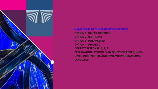 Python Mcq Questions Excel Your Python Knowledge Pptx Programming Languages Computing