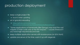 uWSGI - Swiss army knife for your Python web apps | PPT