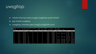 uWSGI - Swiss army knife for your Python web apps | PPT