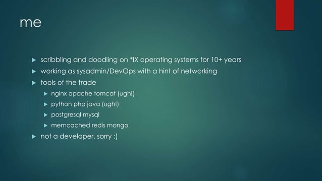 uWSGI - Swiss army knife for your Python web apps | PPT
