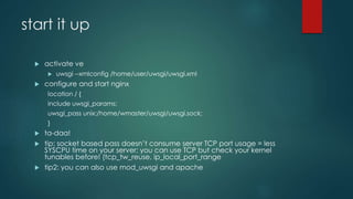 uWSGI - Swiss army knife for your Python web apps | PPT