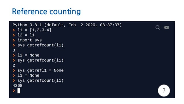 Python memory managment. Deeping in Garbage collector | PPT