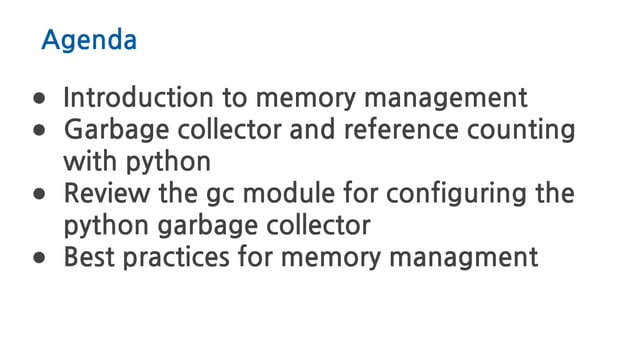Python memory managment. Deeping in Garbage collector | PPT