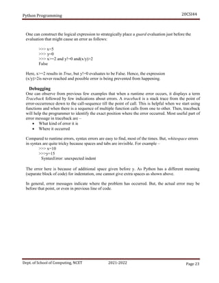 Python_Module_1.pdf | Data Storage and Warehousing | Computing