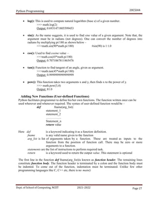 Python_Module_1.pdf | Data Storage and Warehousing | Computing