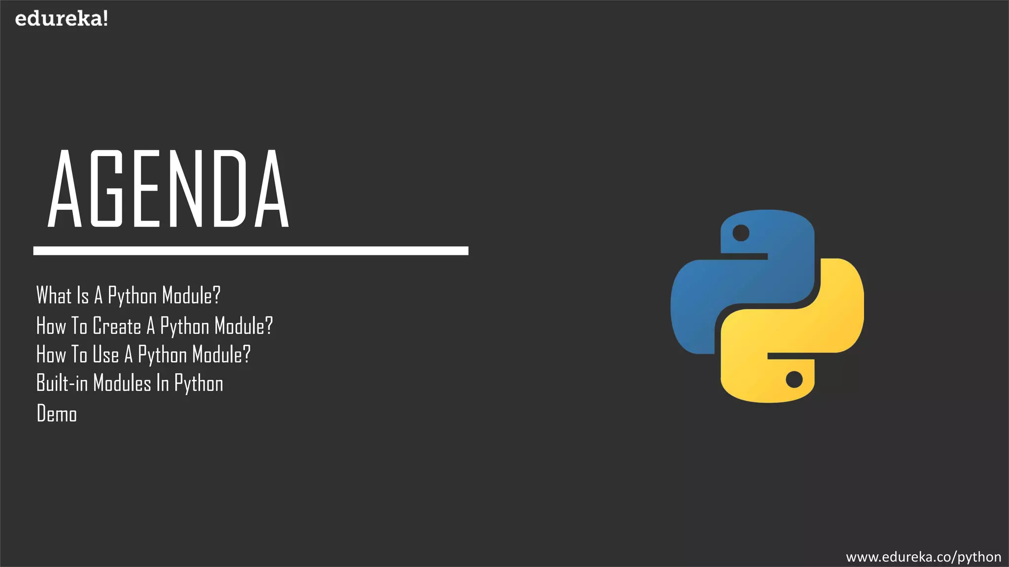 What Are Python Modules Edureka Pdf Programming Languages Computing