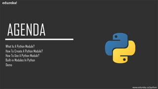 What Are Python Modules? Edureka | PDF