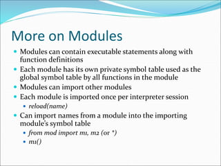 Python modules | PPT